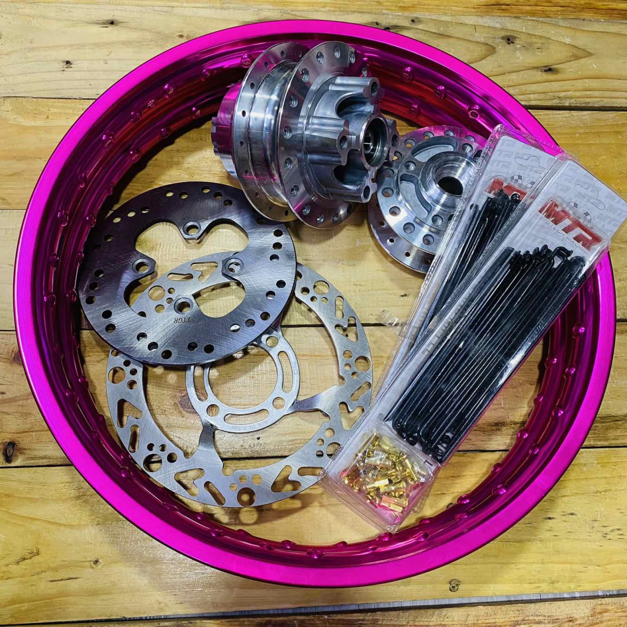 RIMSET Thailook for Sonic, Rs150 Convertion (Rim set/Hub set/Rios set ...