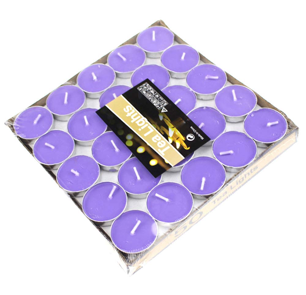 Mini Home Tea Lights Gift Candle 50pcs Per Pack Natural Wax Candle for ...