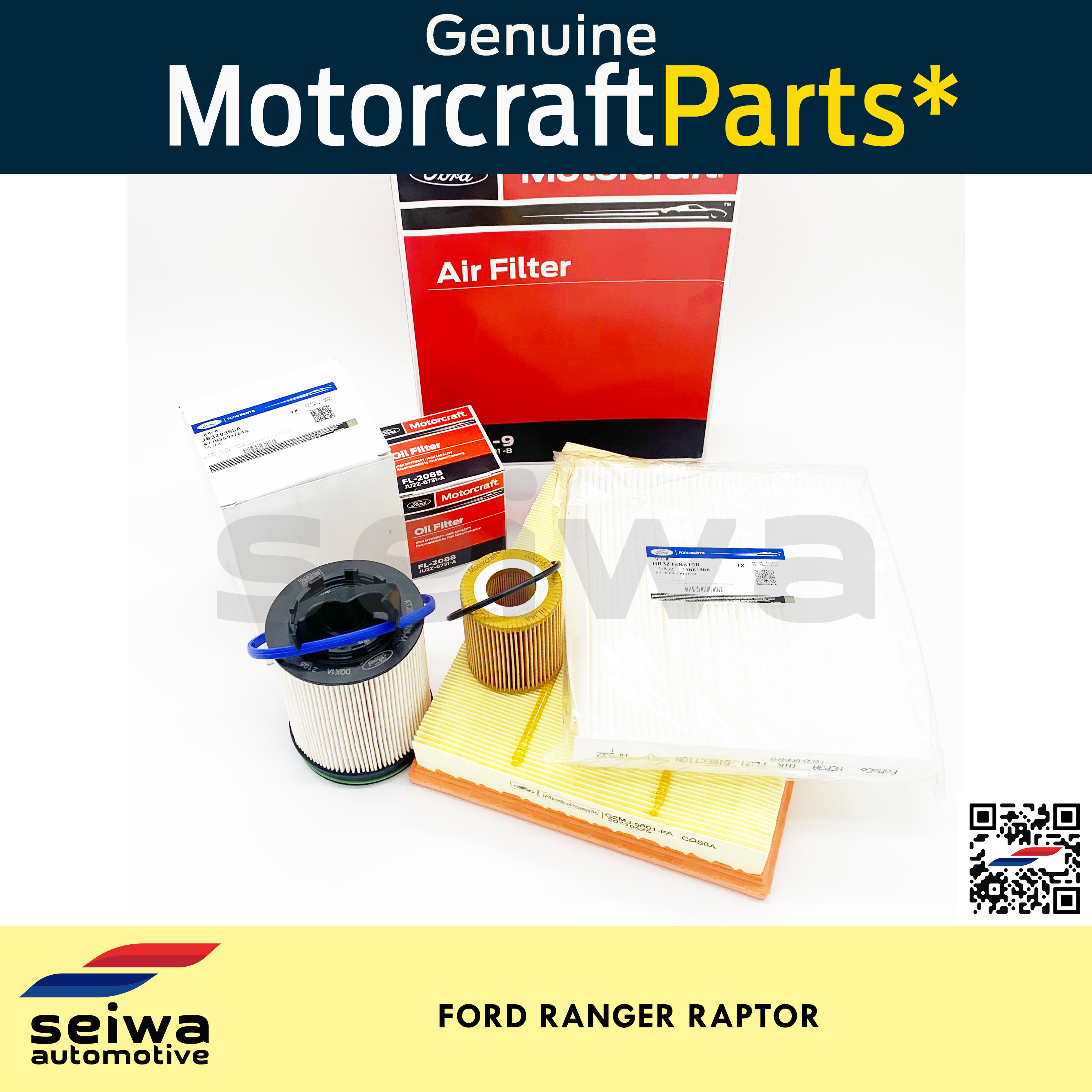 [2.0L] Ford Ranger Raptor Filter Kit (PMS Filters) - Genuine Ford ...