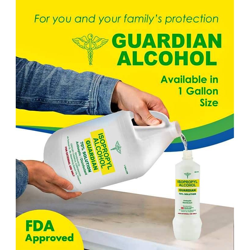 1 gallon authentic Guardian 70% Isoprophyl Alcohol | Lazada PH