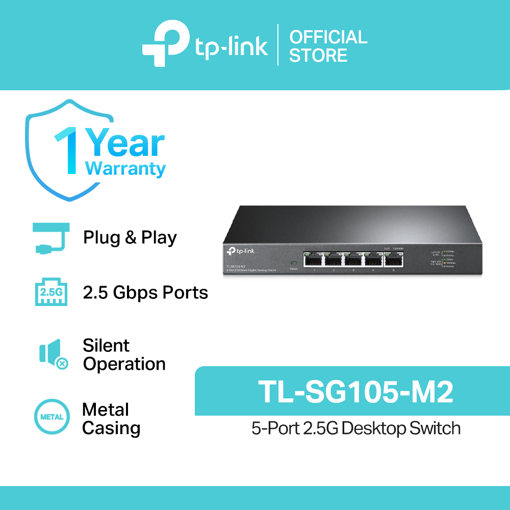 TP-Link TL-SG105-M2 5-Port 2.5G Desktop Switch | Super-Fast Connection ...