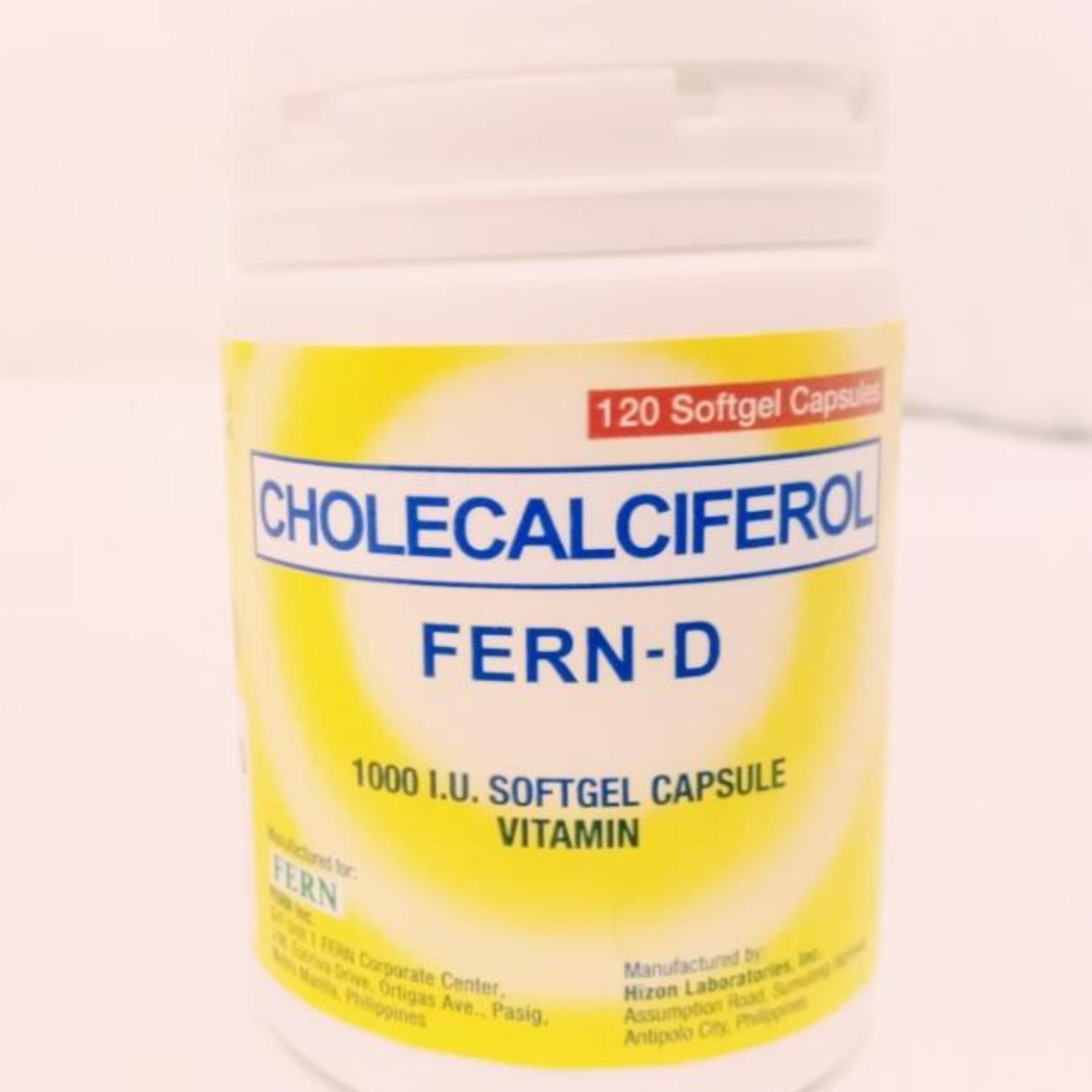 IFERN Fern D Vitamin D 120 Softgels Cholecalciferol 1 Bottle - CatrionasCollection | Lazada PH