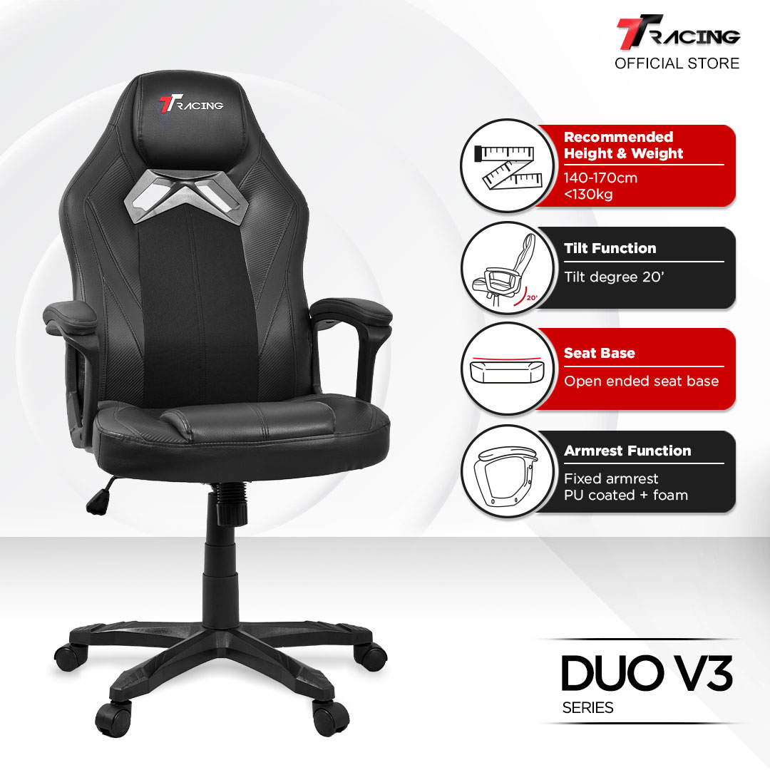 TTRacing Duo V3 Duo V4 Pro Gaming Chair Ergonomic Office Chair Gaming Seat - 2 Years Official ...