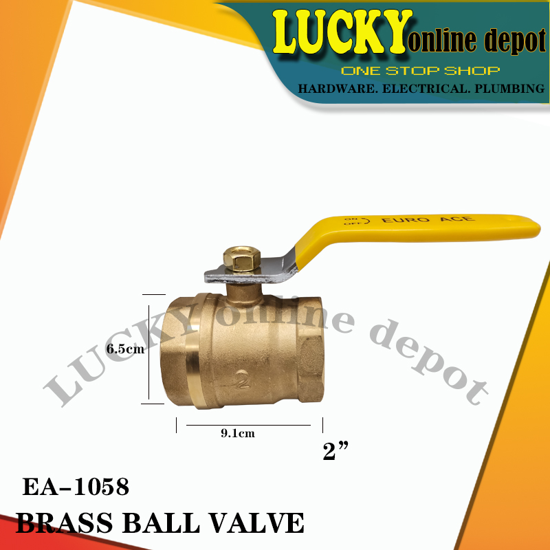 EA-1058 EURO-ACE HEAVY DUTY BRASS BALL VALVE | Lazada PH