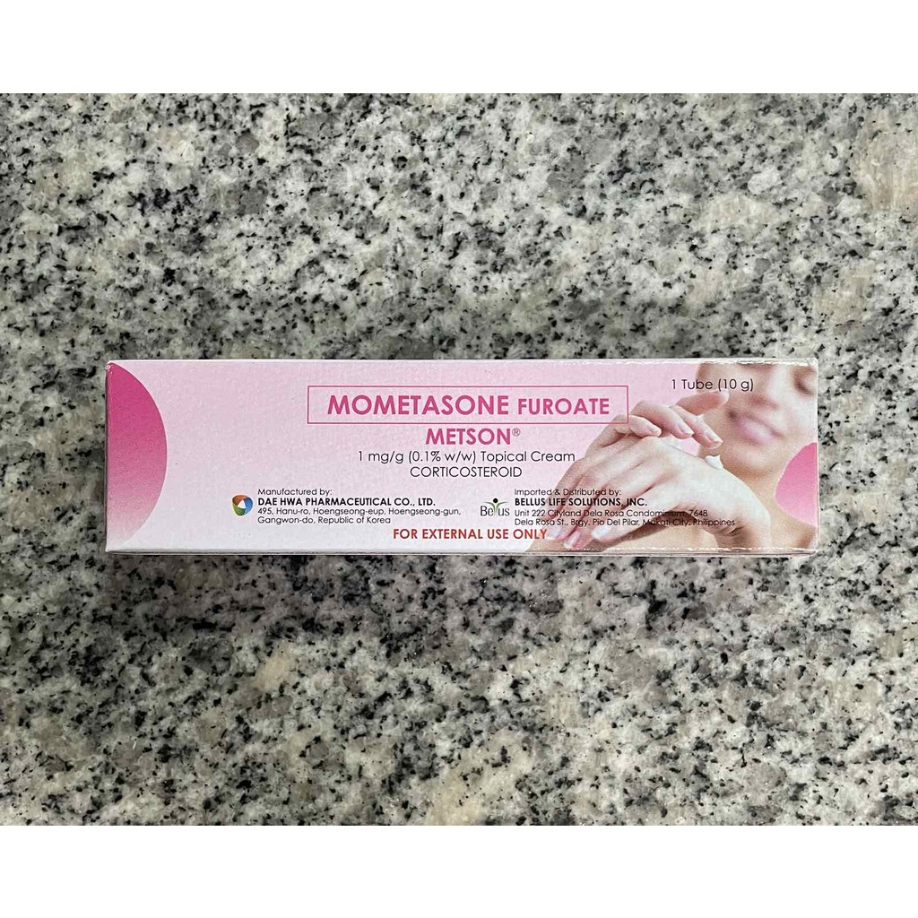 vPrMETSON - Mometasone Furoate Corticosteroid 1mg/g Topical Cream 10g ...
