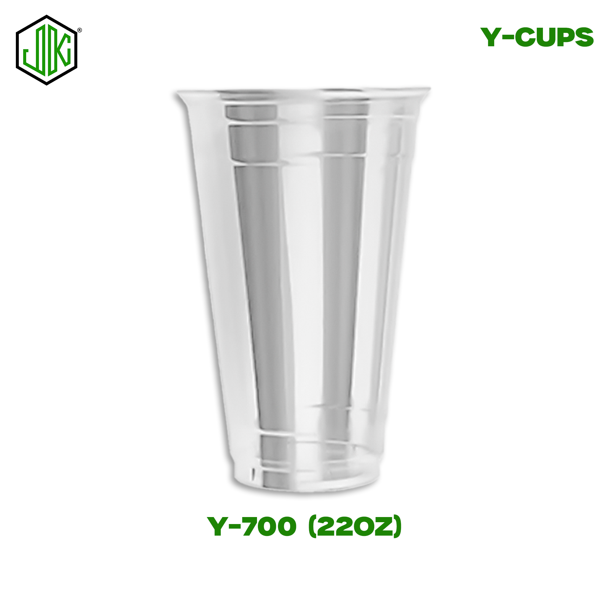 JKM 100/50pcs Y-Cups Disposable PP Plastic Clear 95mm Milktea Iced ...