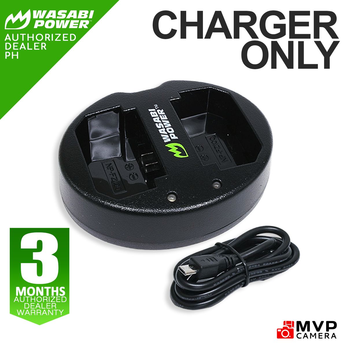 WASABI POWER NP-FZ100 NPFZ100 FZ100 Battery DUAL USB Charger for Sony ...