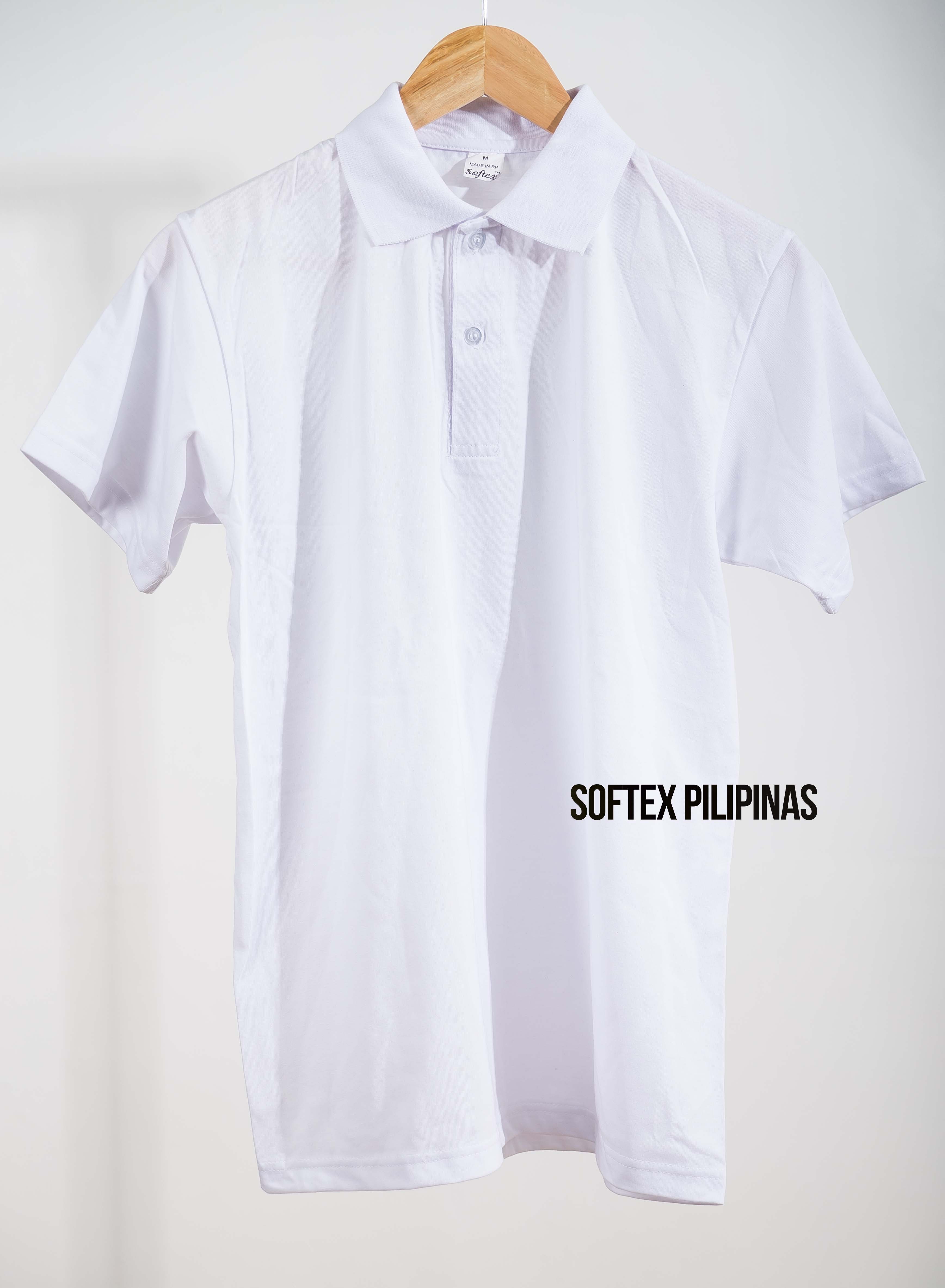 Softex / Whistler White & Black Color Honeycomb Poloshirt Cotton Unisex ...