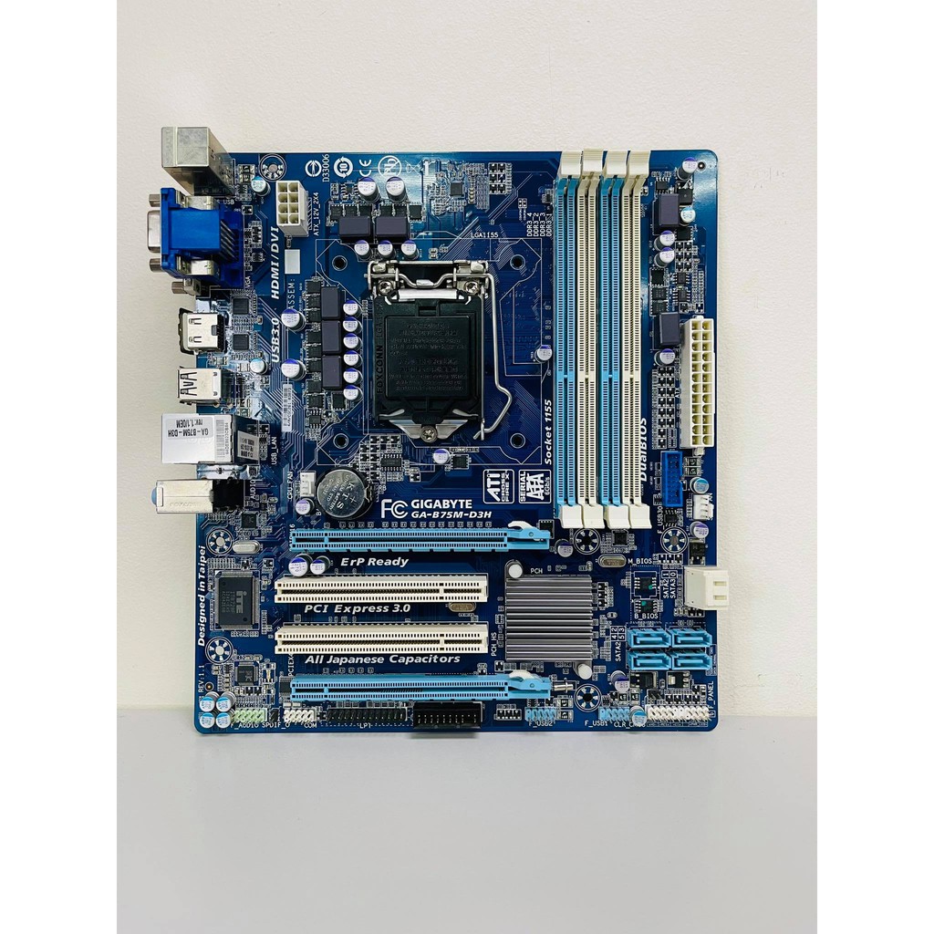 GIGABYTE GA-B75M-D3H Desktop 3RD GEN Motherboard B75 Socket LGA 1155 i3 ...