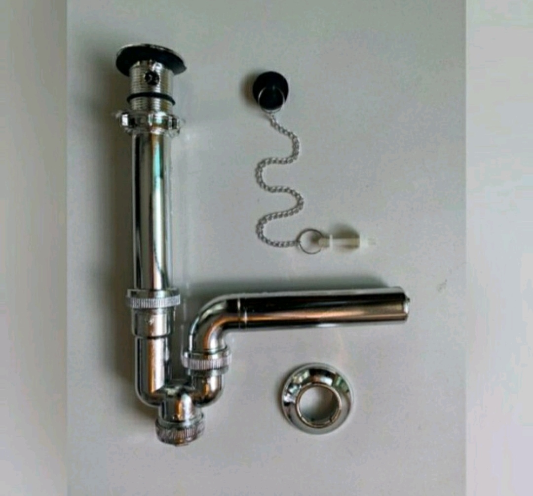 Chrome Lavatory P-Trap P Trap 1-1/4" with Strainer or 1-1/2" P-Trap for ...