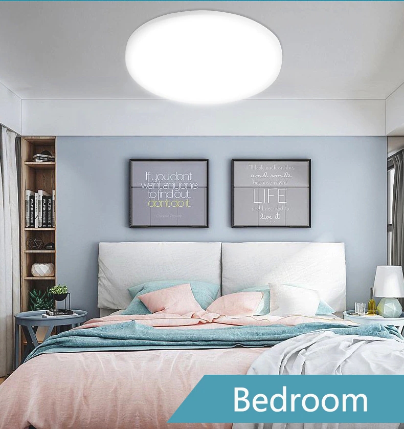 LED Panel Light 30W 40W Ceiling Lights Lamp Surface Mounted 220V Round ...