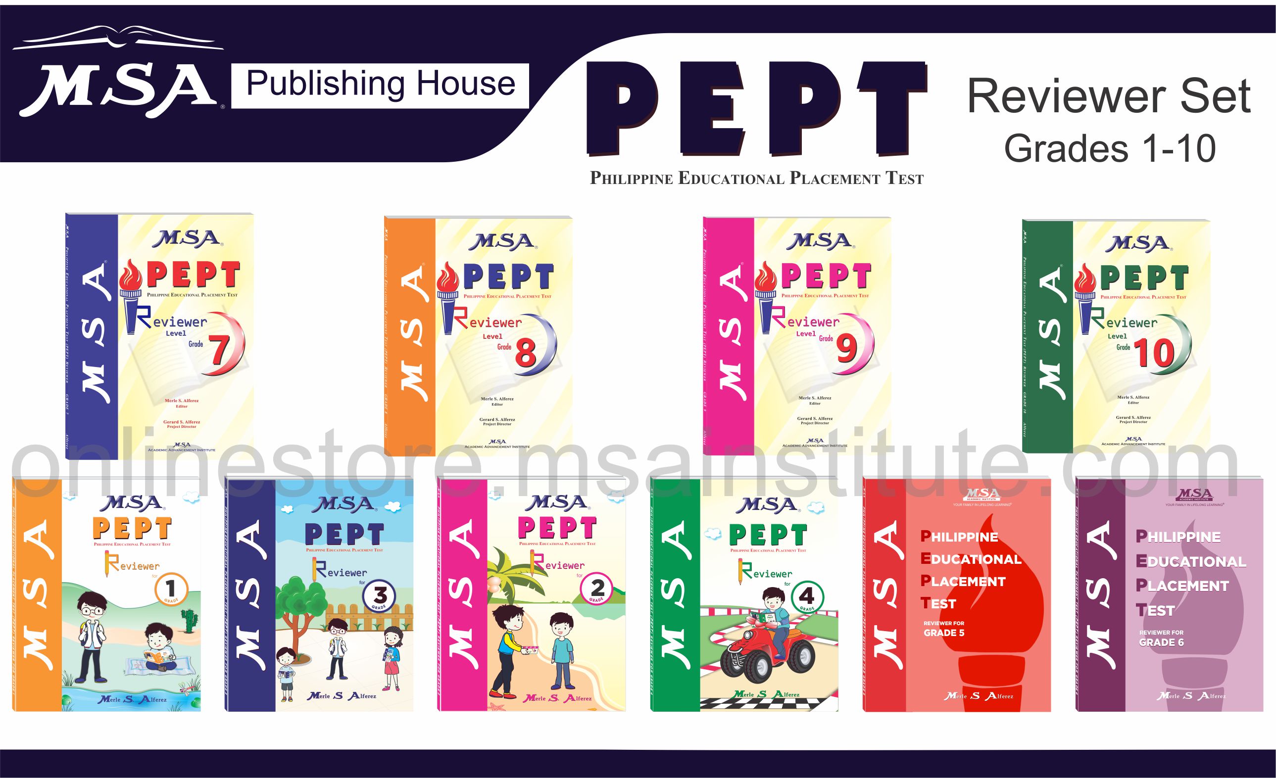 MSA Philippine Educational Placement Test (PEPT) Reviewer Set Grades 1 ...