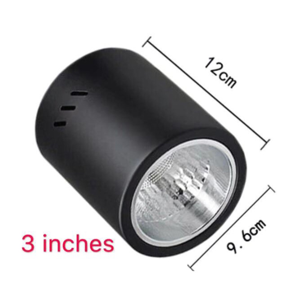 Round LED Downlight Non-opening Hole E27 Screw Port Surface Mounted ...