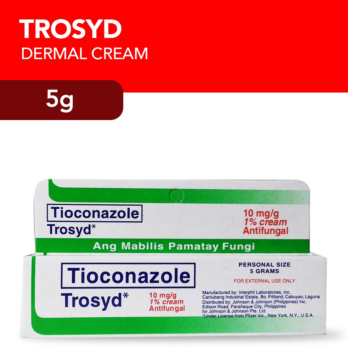 TROSYD Tioconazole Dermal Cream 5g | Lazada PH