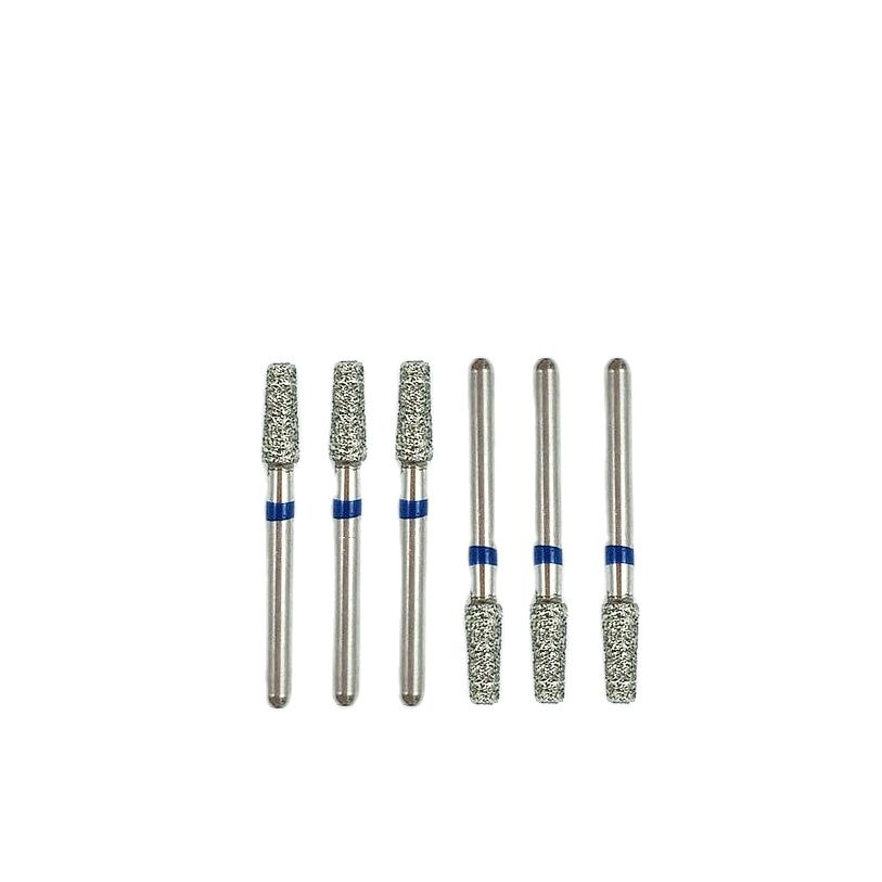 Diamond Dental Burs Drills Taper Flat End Sharp Handle 1.6mm for High ...