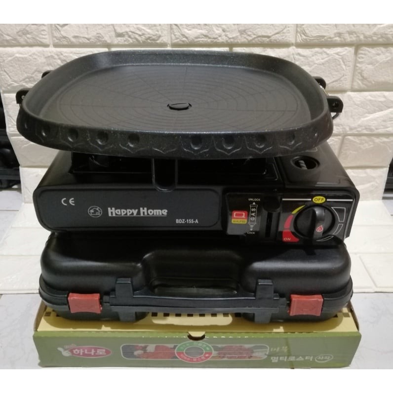 Samgyeopsal SET Happy Home Portable Stove Hanaro NonStick Griller Plate ...