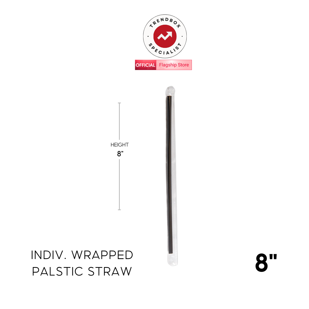 Trendbox Disposable Drinking Straw Individually Wrapped Straw Bending ...