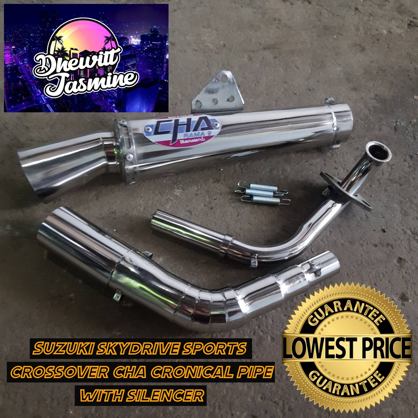 Suzuki skydrive sports / crossover cha cronical pipe with silencer ...