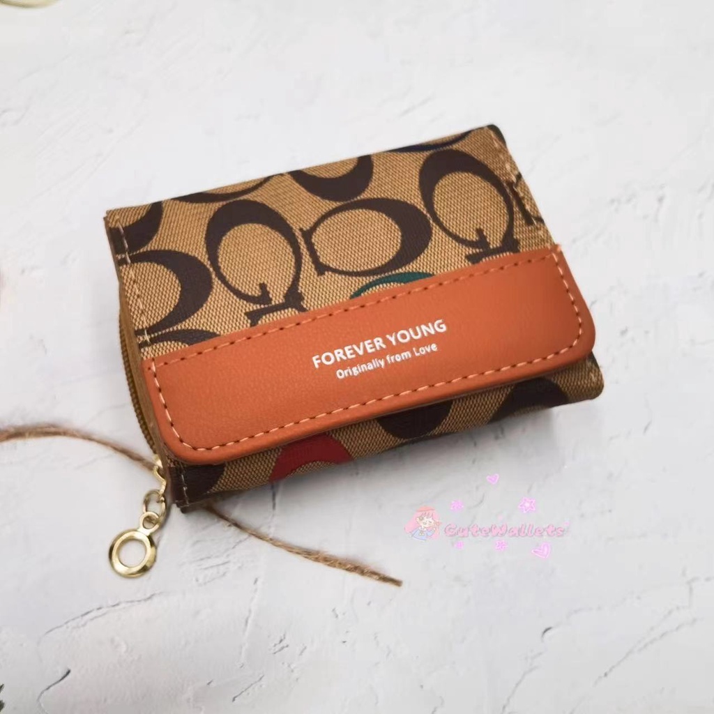 Korean style Double G Joint design 3Folds coinspurse Wallet for women ...