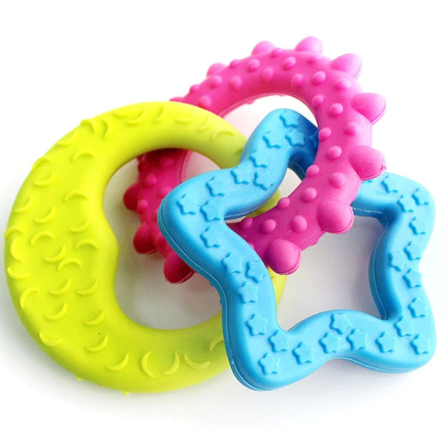 3in1 Puppy Teether Cute Toy Teether for Puppies Large Assorted Color ...