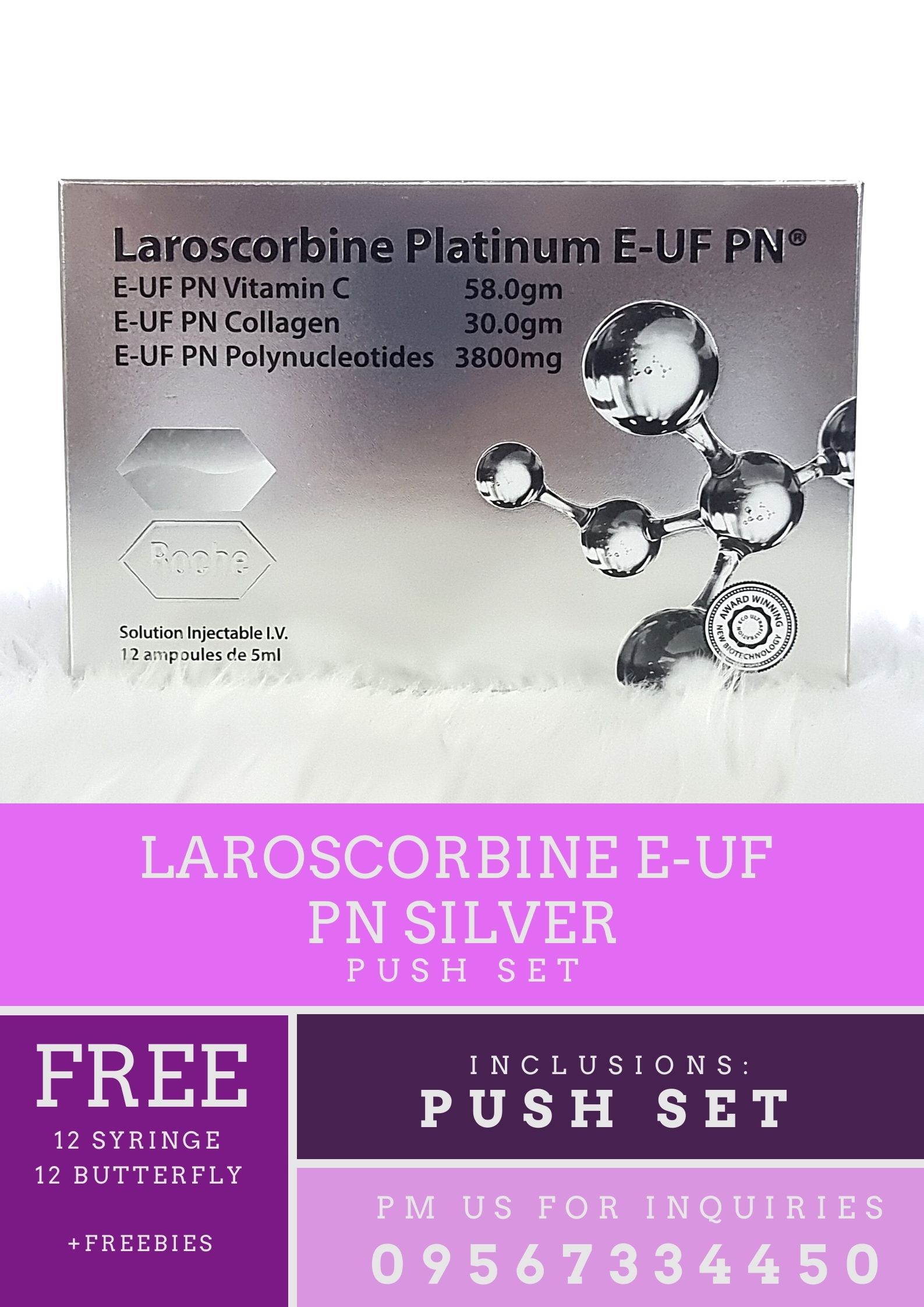 PUSH: Laroscorbin Collagen Platinum PN silver 12 ampules by VNH | Lazada PH