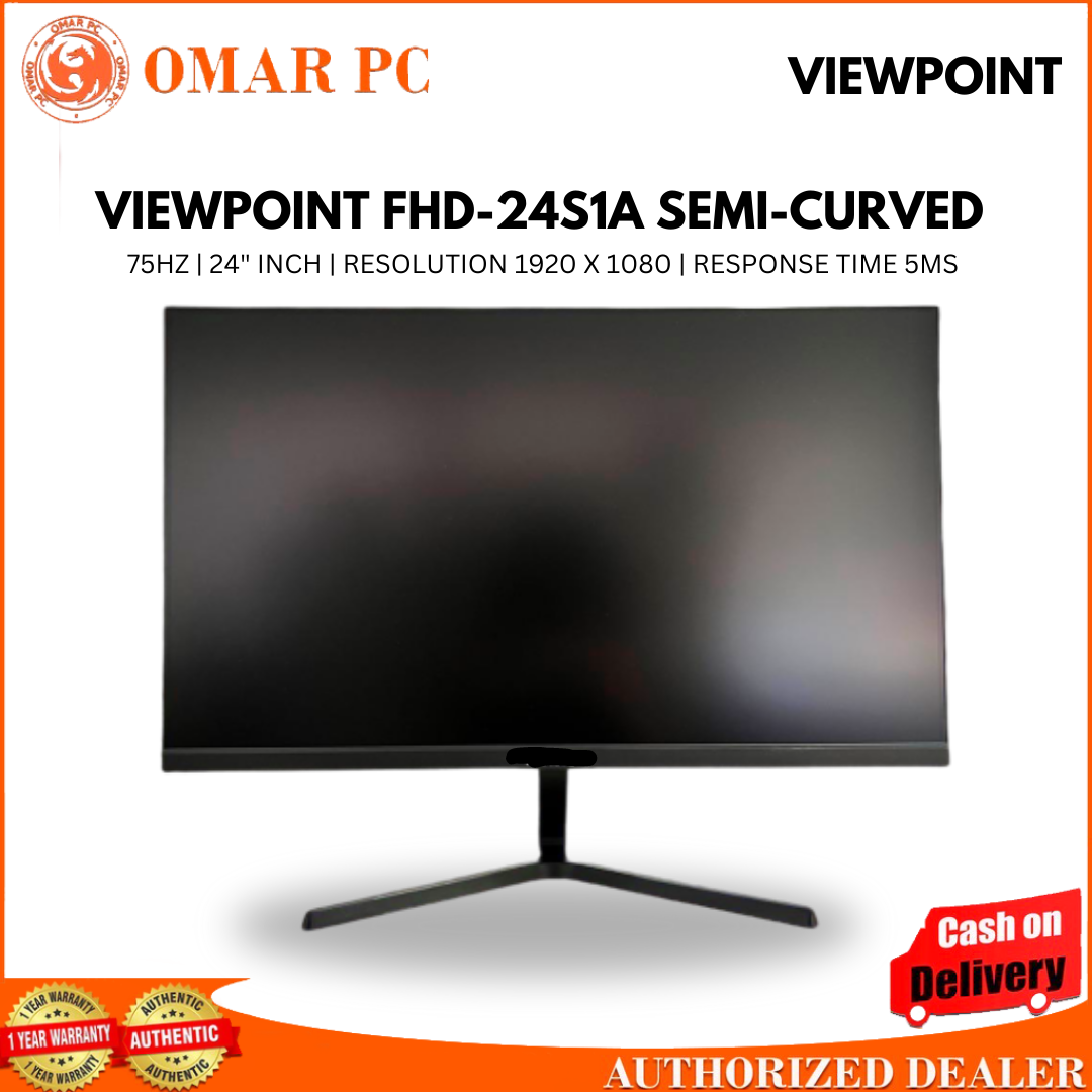VIEWPOINT FHD-24S1A Semi-Curved 75Hz (WHITE/BLACK) | Lazada PH