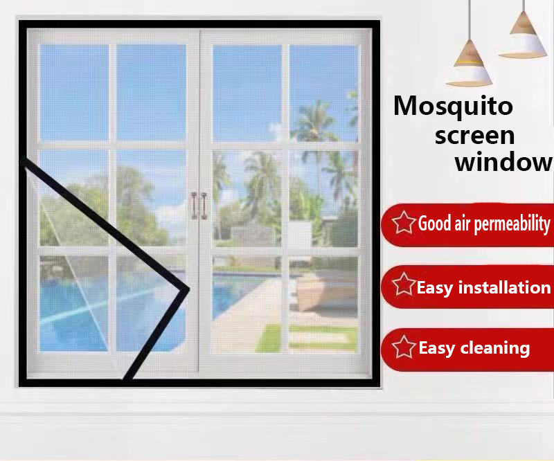 Mosquito Window Net Screen Mosquito Net Fiberglass Mesh Velcro Window ...