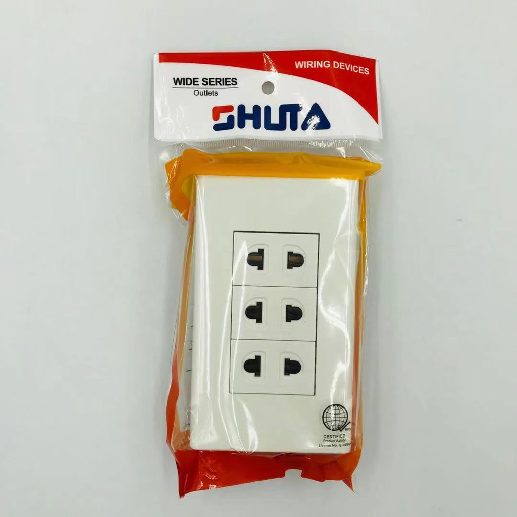 Shuta Wide Series Gang Outlet (10A-250V)#WH model | Lazada PH