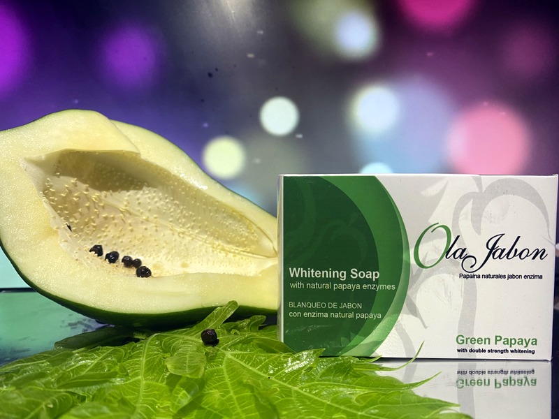 OLA JABON GREEN PAPAYA WHITENING AND SMOOTHENING SOAP 130G | Lazada PH