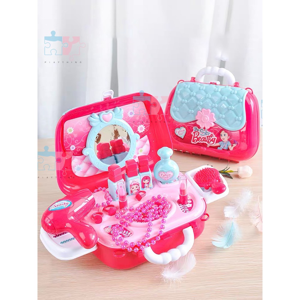 j6cPORTABLE MAKE UP GROOMING VANITY TOY MAKEUP TOYS TOYPALACEPH | Lazada PH