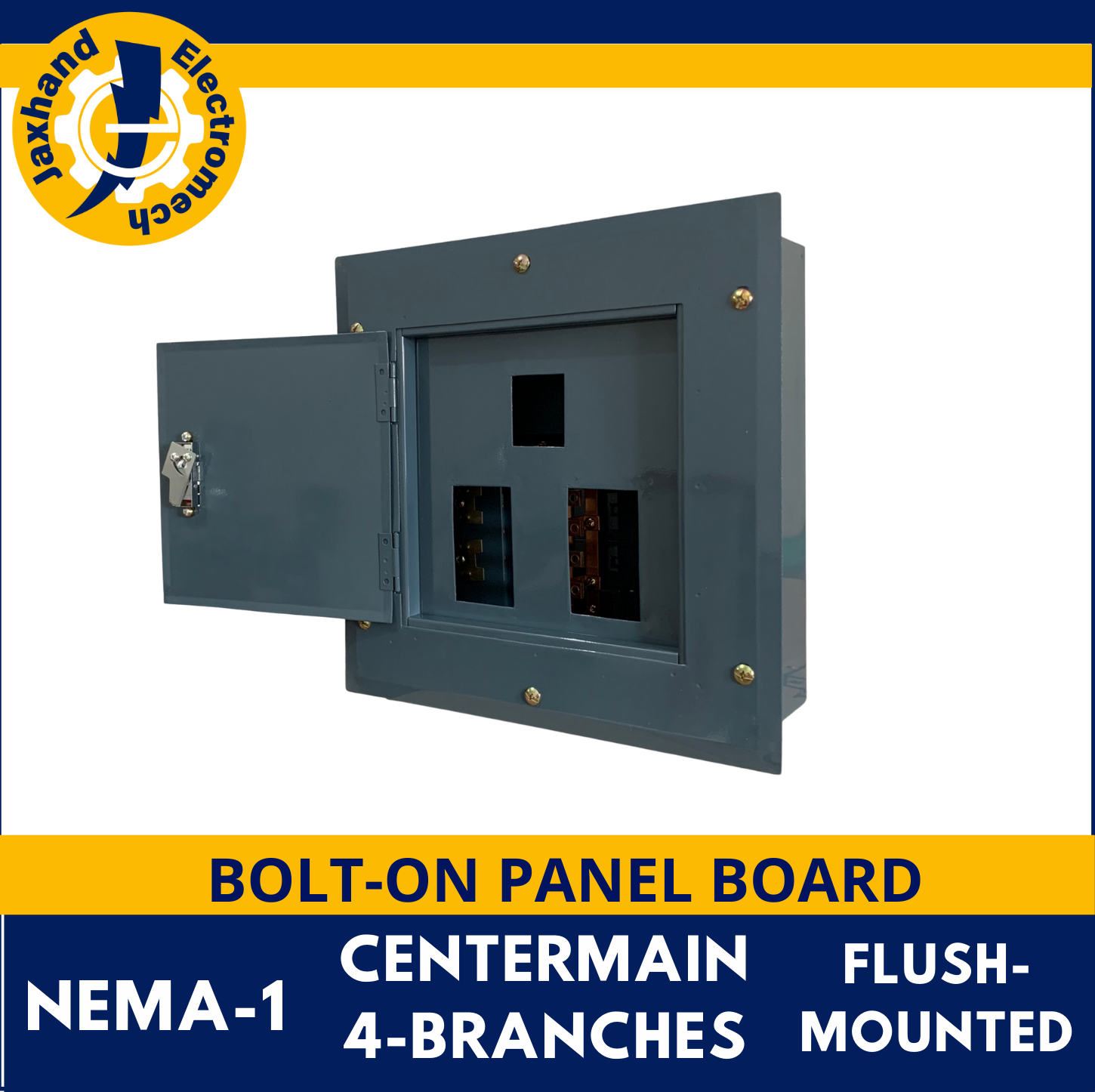 Panel Board 4 Branches Bolt-On Type Center-Main Flush-Mounted Gauge #16 ...
