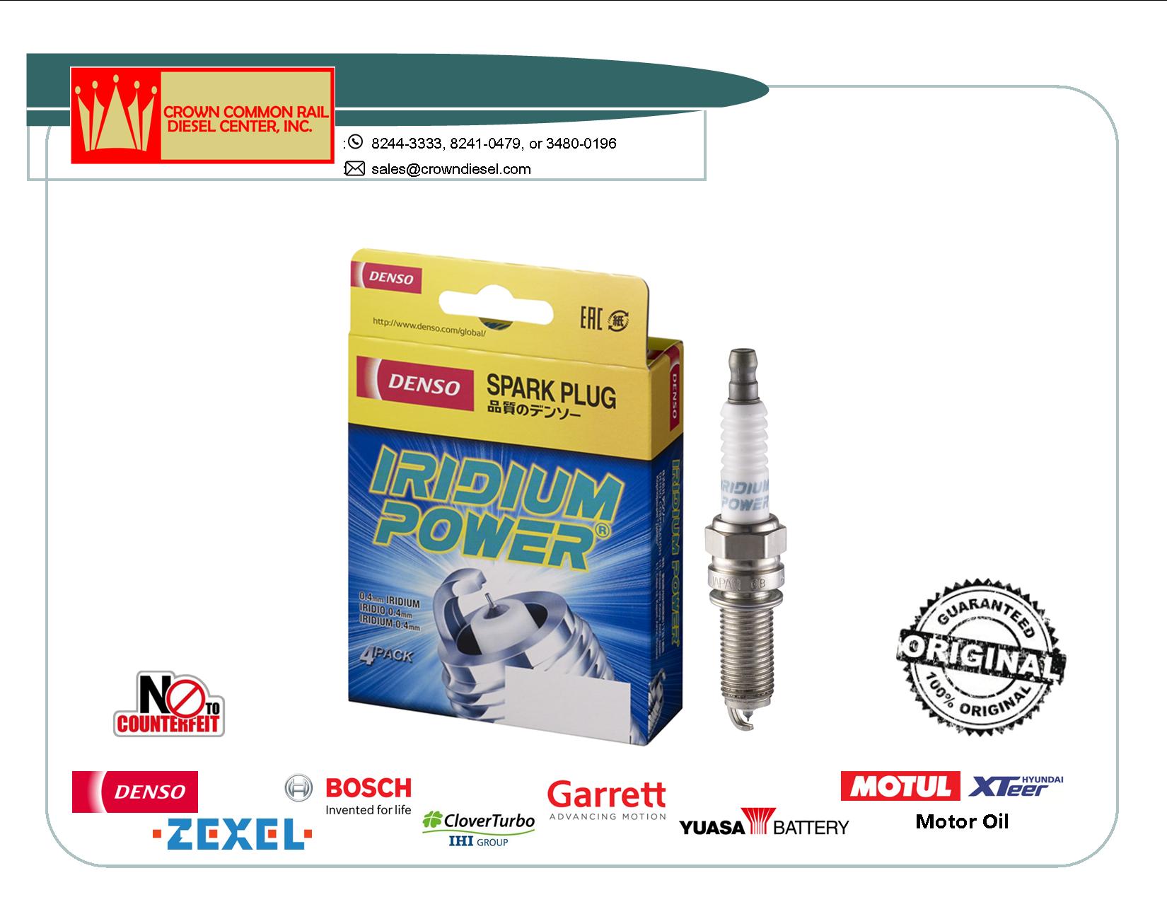 Original DENSO IRIDIUM Spark Plug IKH20 (4's) Set | Lazada PH