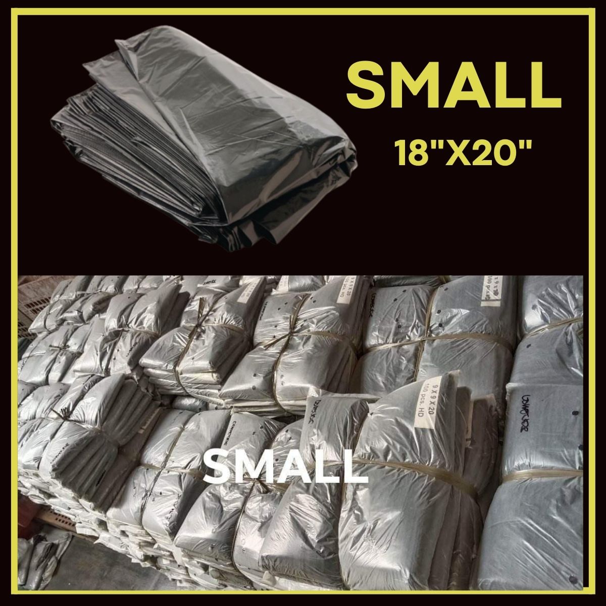 HRJ Trash bags / Garbage Plastic Bag na makapal heavy duty small medium ...