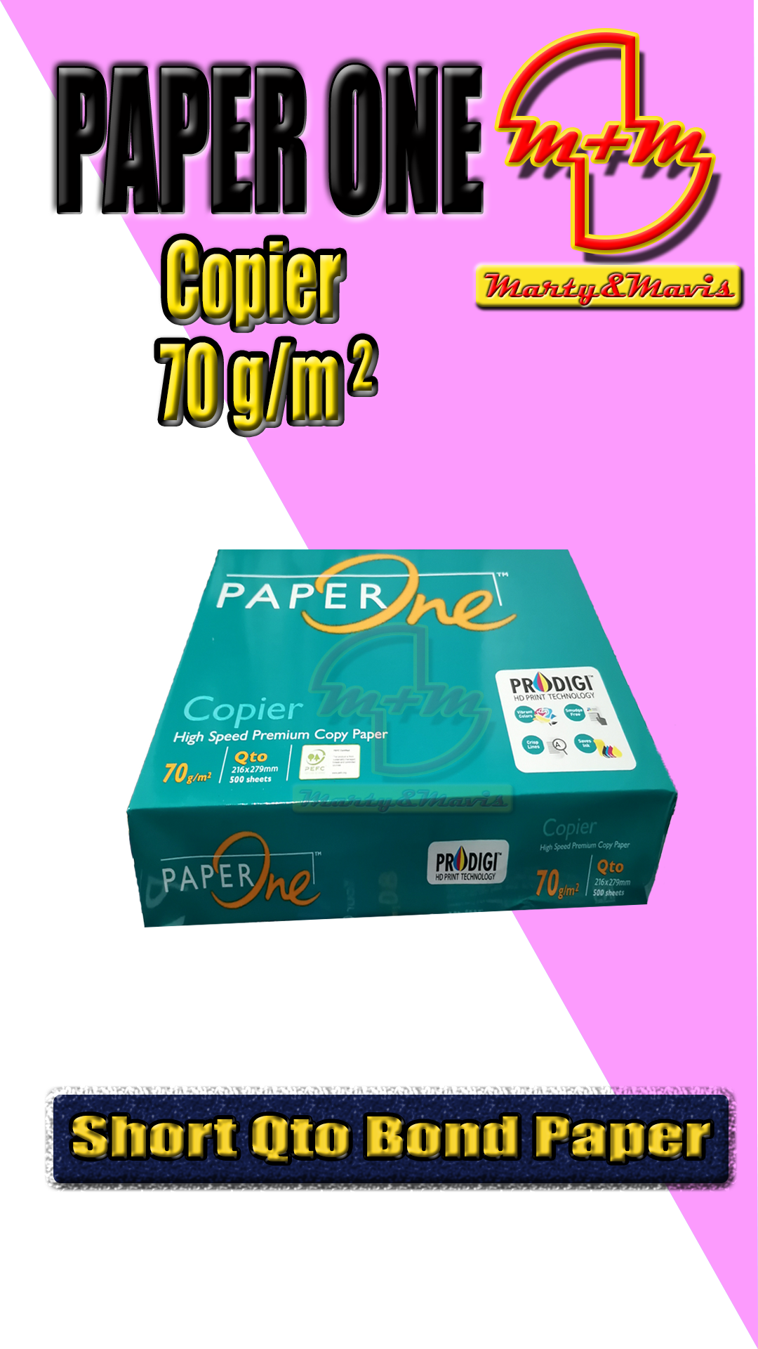 Paper One Short (QTO) 70g/m2 Bond Paper | Lazada PH
