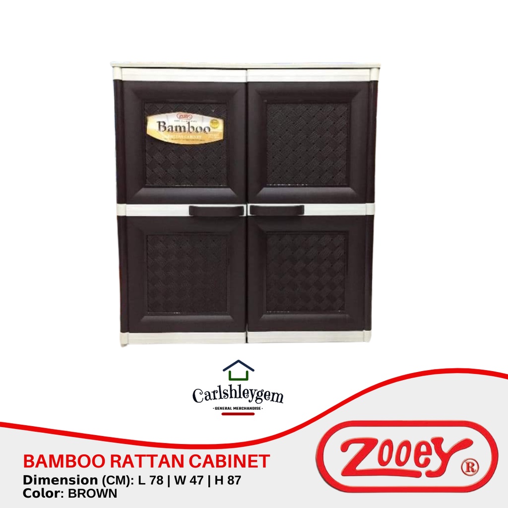 Zooey Bamboo Rattan Cabinet #2020-BAM (FREE DELIVERY within METRO ...