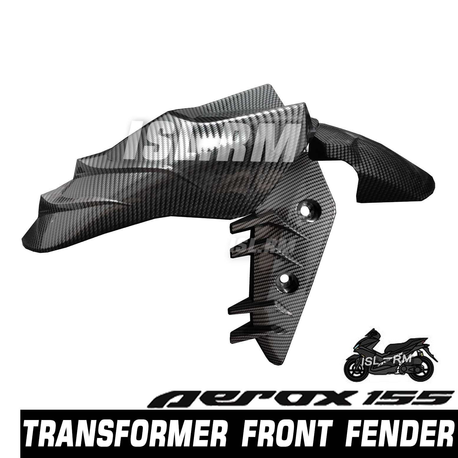 Yamaha Aerox 155 Front Fender Transformer Type Orig Carbon PLUG AND ...