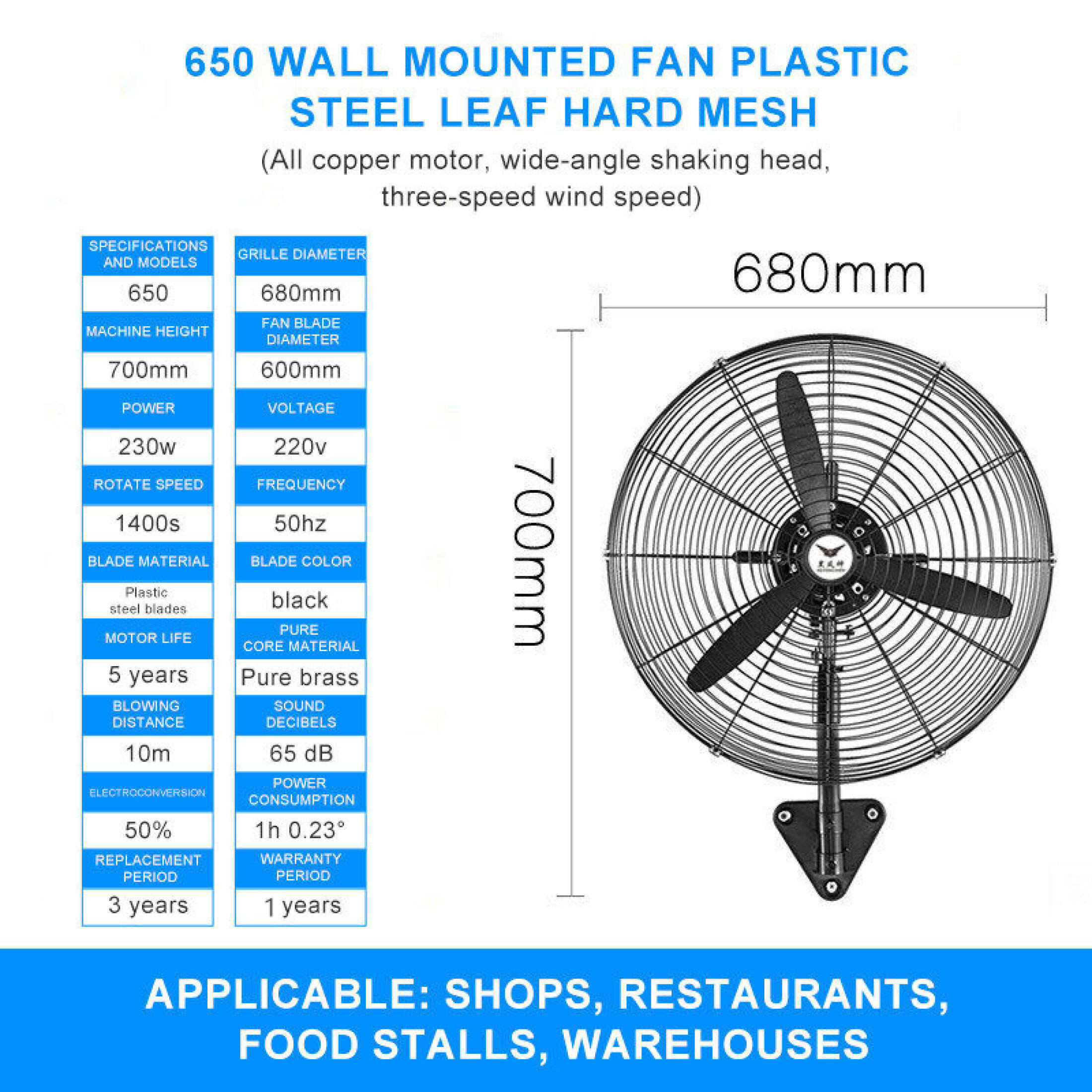 Industrial fan Heavy Duty Electric Fan Stand Fan 30 Inches Big Wind ...