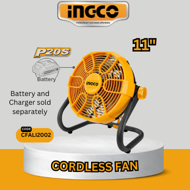 INGCO Cordless Fan 20V (Battery and Charger Sold Separately) CFALI2007 ...