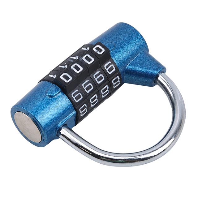 Heavy Duty 4 Dial Digit Combination Lock Weatherproof Security Padlock ...