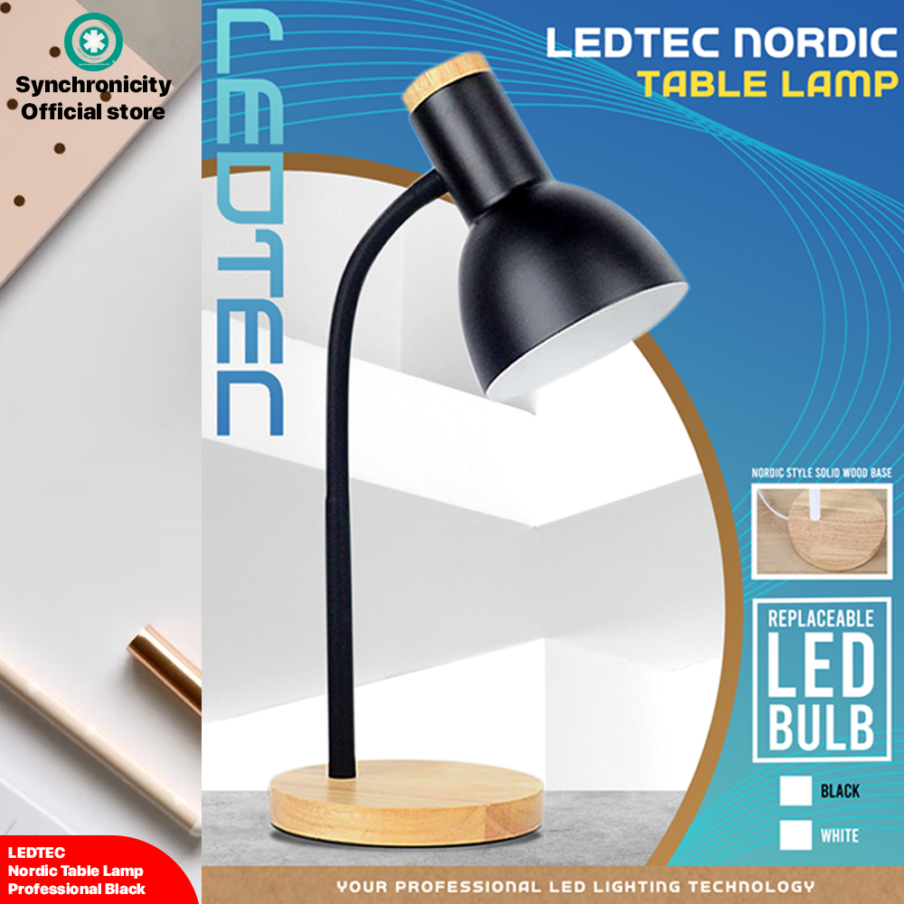LEDTEC Nordic Metal Table Lamp Adjustable Reading Desk Lamp | White or ...