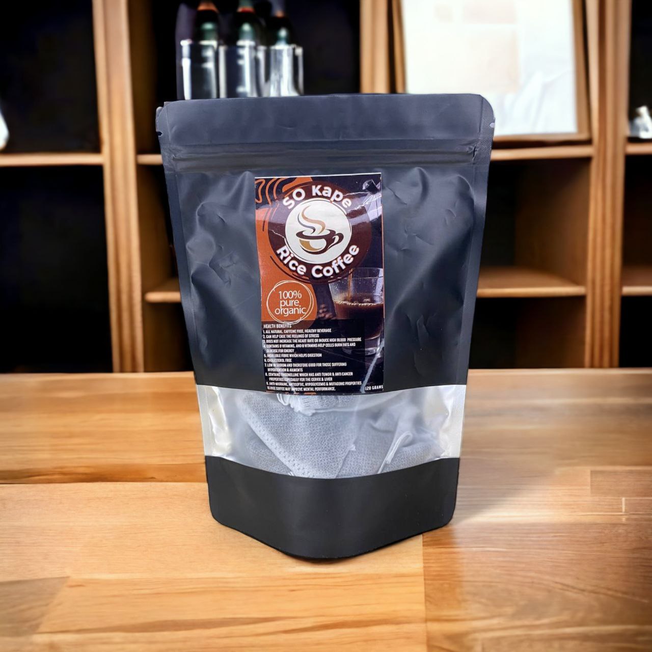 Organic Black Rice Coffee 120g Resealable Pack | Lazada PH