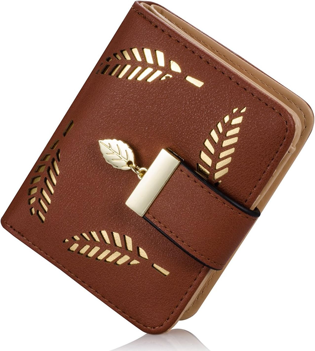 Sweet Cute Chocolate Women's Long Leaf Bifold Wallet Leather Card ...