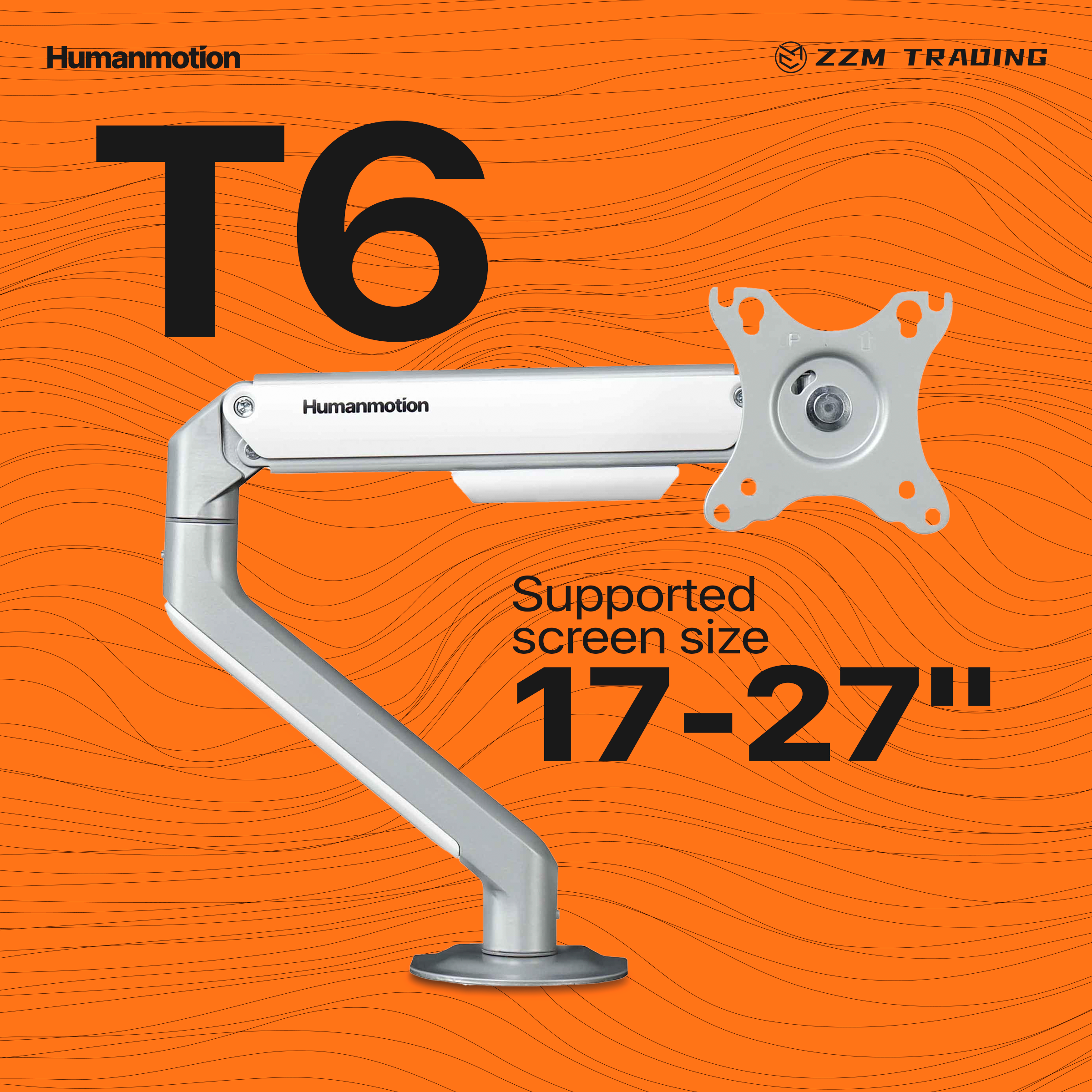 T6/T9 Hyperwork Humanmotion Stand Arm supports screen size up to 35" ZZM TRADING | Lazada PH