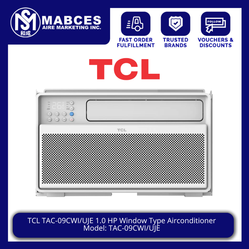 TCL TAC-09CWI/UJE 1.0HP Window Type Inverter Aircon | Lazada PH
