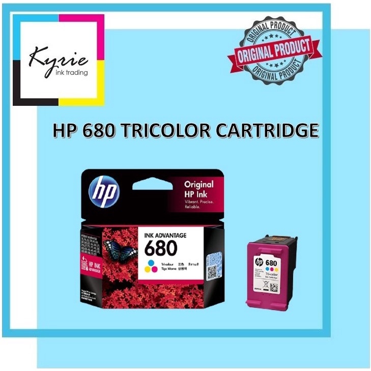 【Hot sale】 HP 680 Black and Tri-color HP680 Original Ink Advantage ...