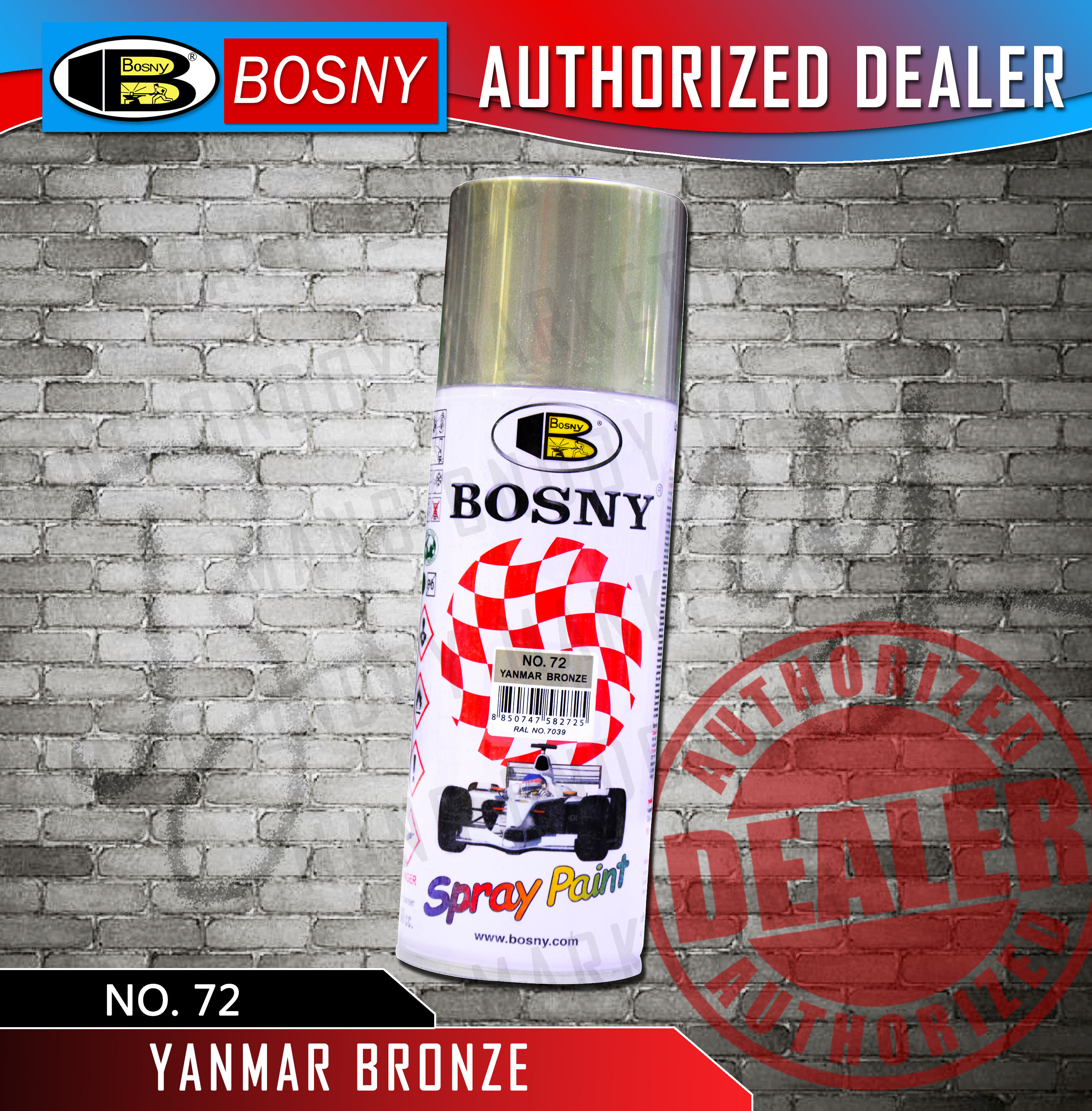 Bosny Spray Paint No. 72 Yanmar Bronze | Lazada PH