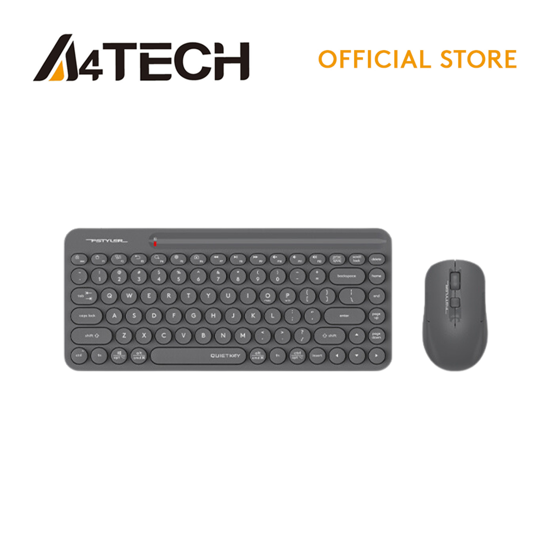 A4Tech FG3200 Air QuietKey Compact Wireless Keyboard and Mouse Combo ...