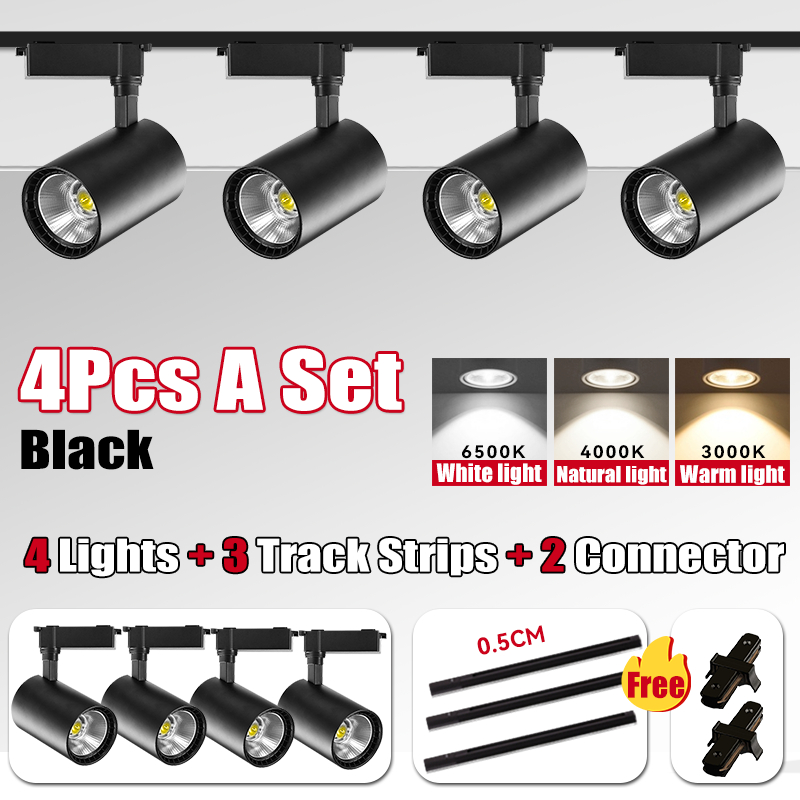 【💡10 Years Warranty💡】Track lights Full set LED track lights Track ...
