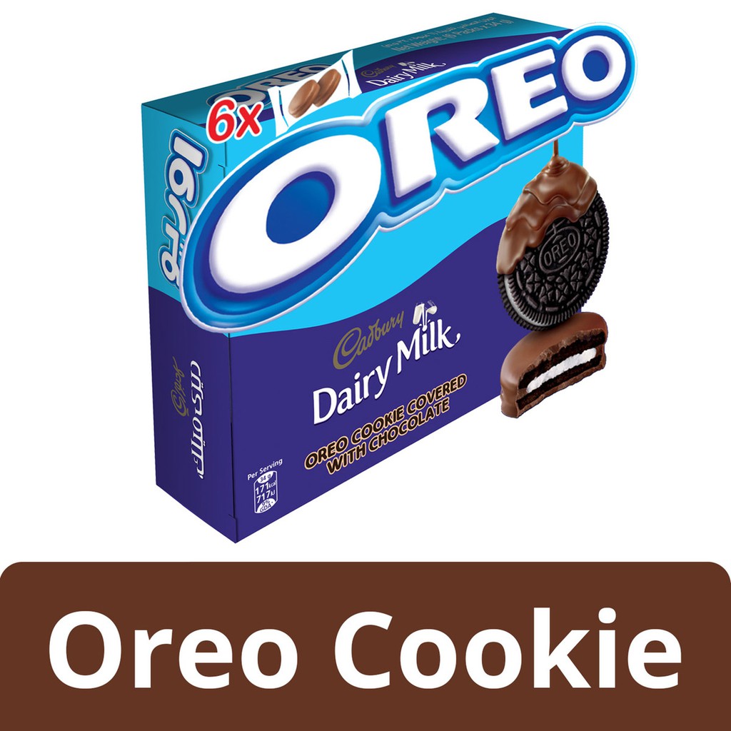Oreo Cookie Cadbury Coated, Cookie Covered with Chocolate 6 Packs ...