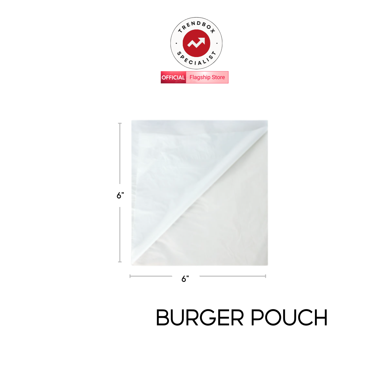 Trendbox Plastic Burger Pouch Hotdog Pouch Sandwich Pouch 100pcs ...